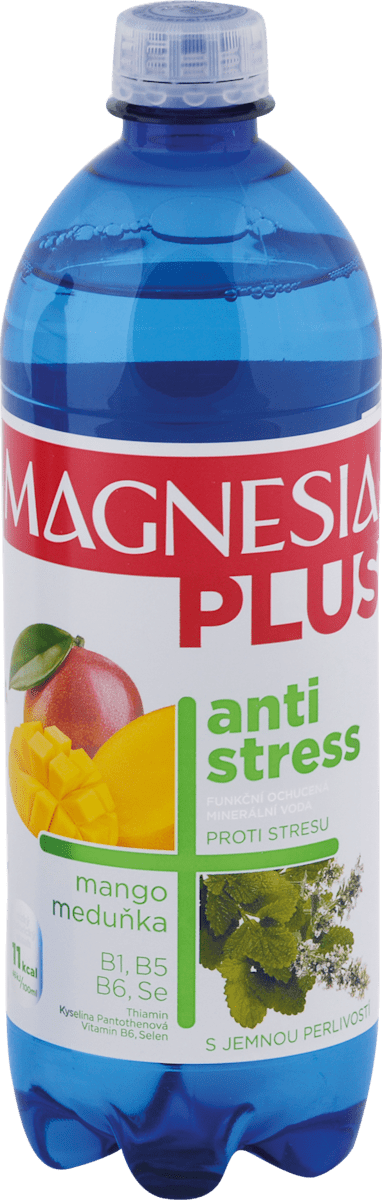 Magnesia Funkčná ochutená minerálna voda antistress Proti stresu mango ...