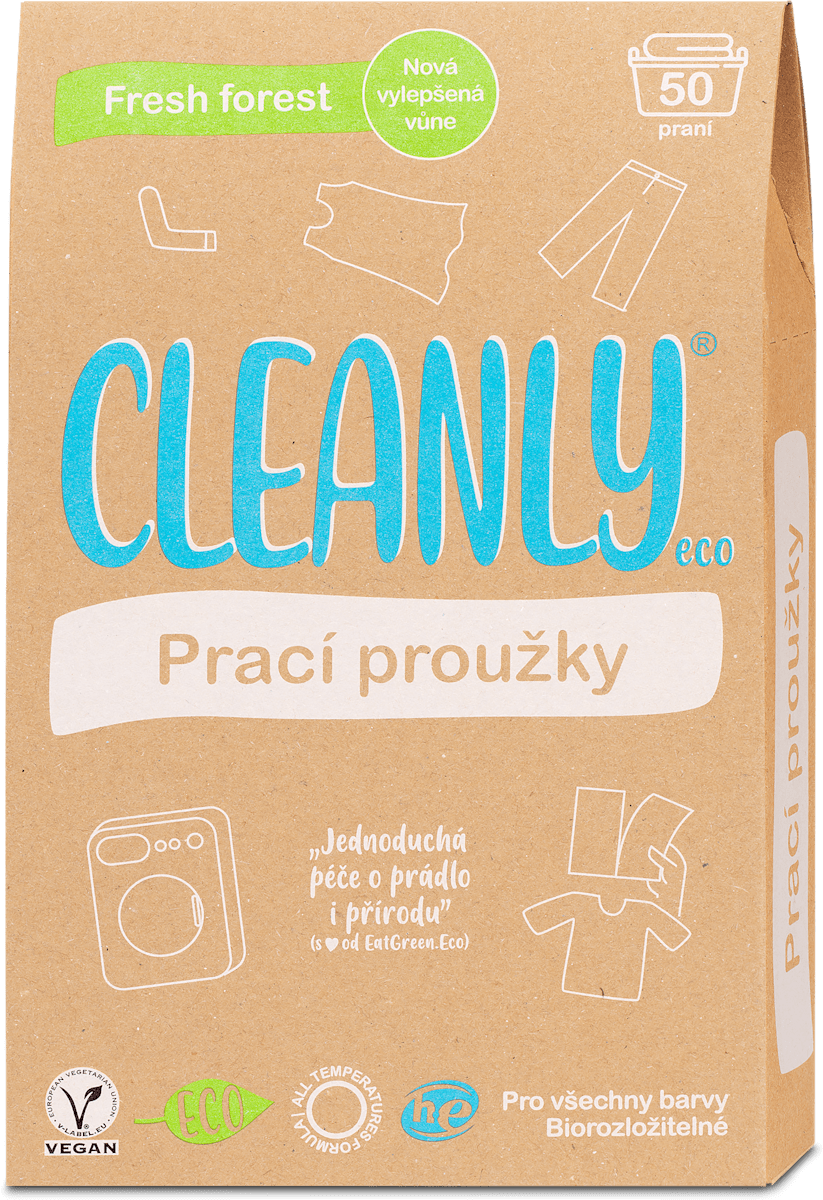 CLEANLY eco prací proužky Fresh Forest, 50 PD | dm.cz