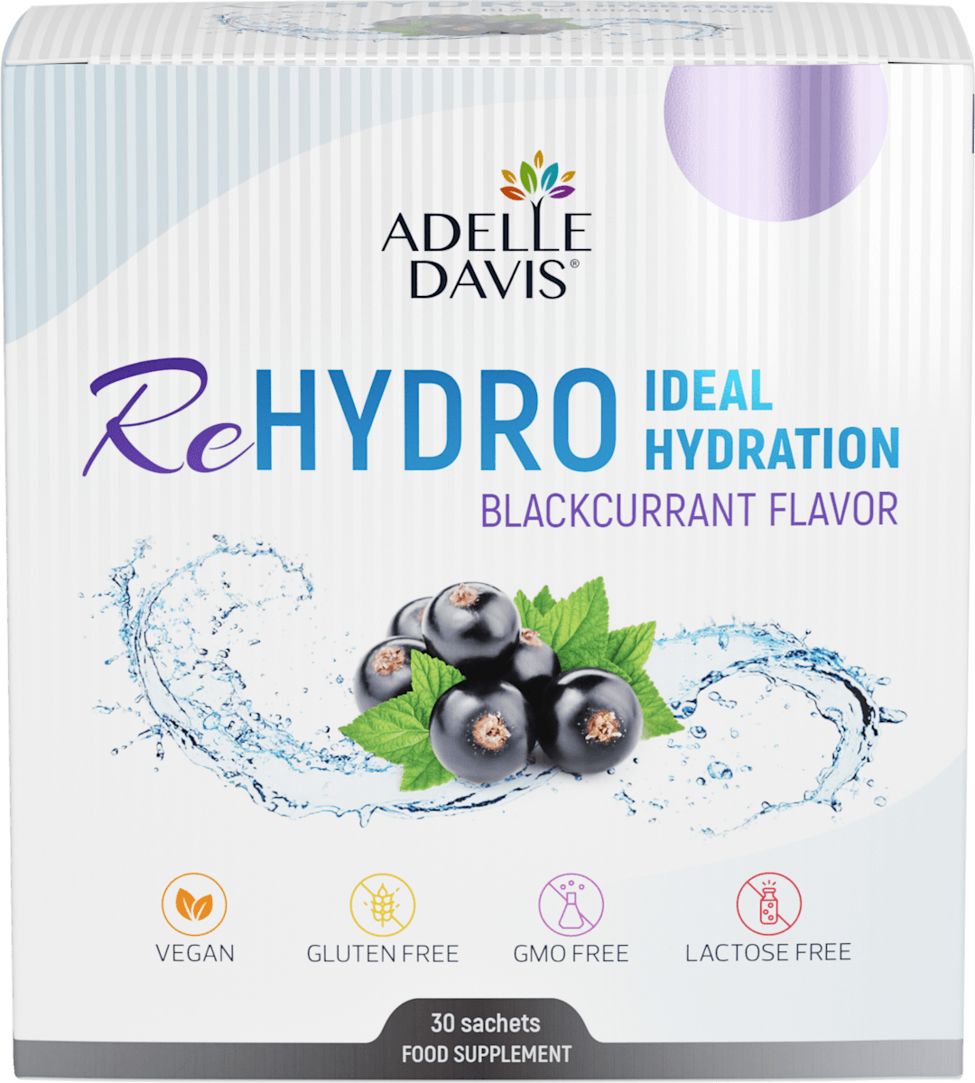 ADELLE DAVIS Nápoj v prášku ReHydro - ideálny pitný režim s ríbezľovou ...