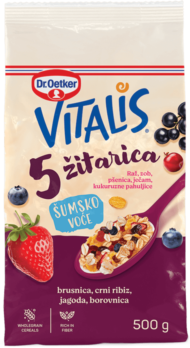 Dr. Oetker Musli 5 vrsta žitarica - šumsko voće, 500 g | dm Bosna i ...