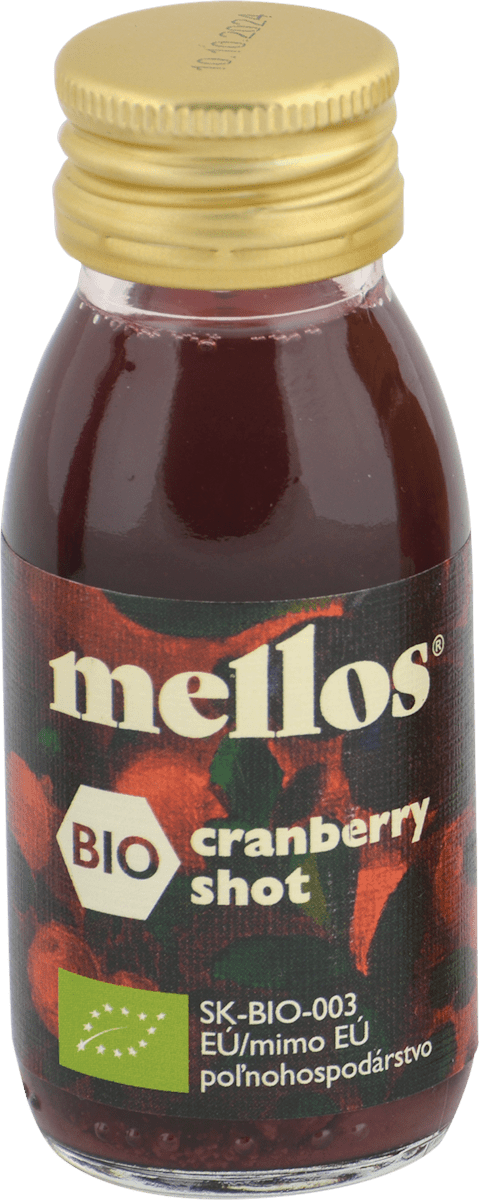 mellos Bio Brusnicový shot, 60 ml | mojadm.sk
