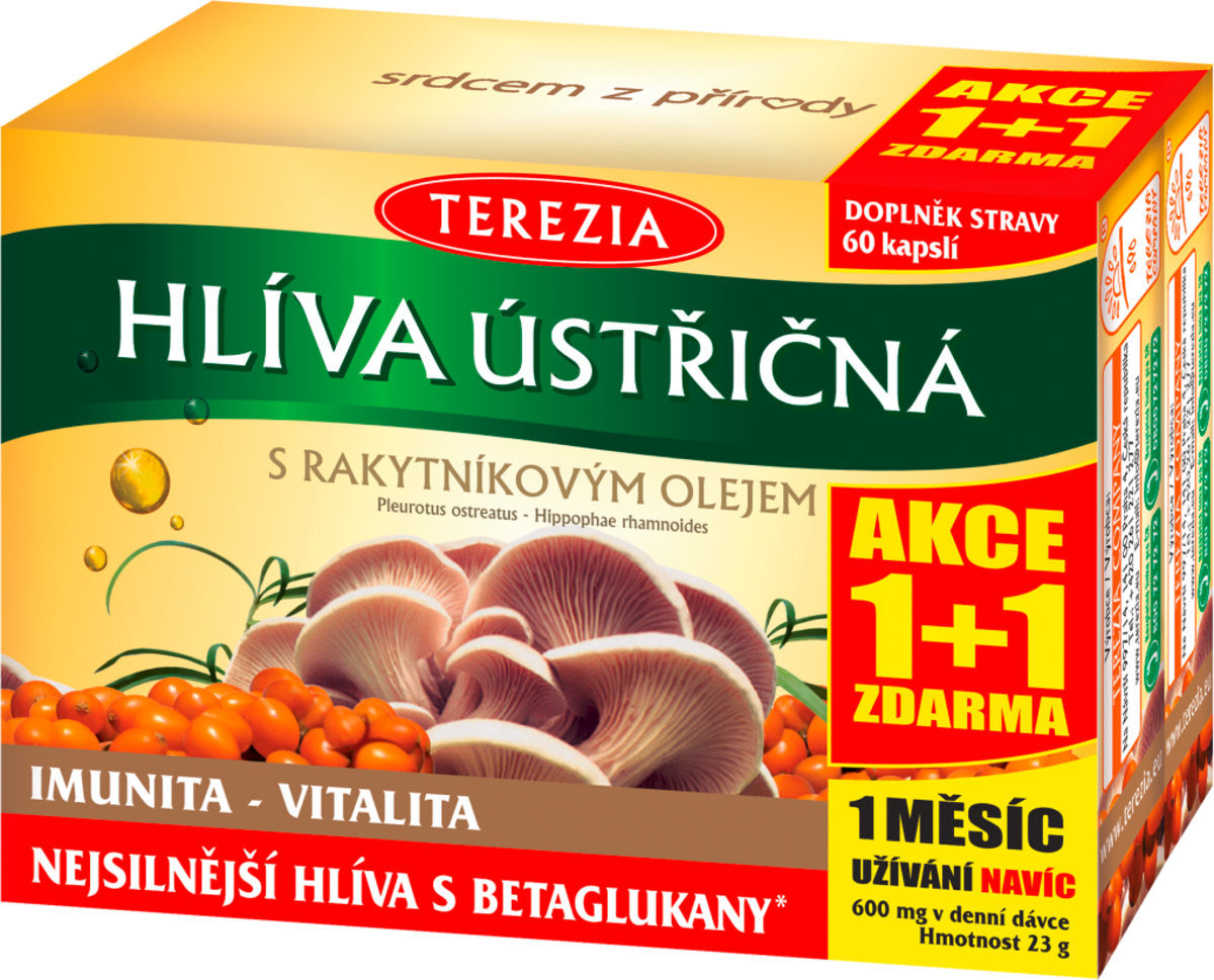 TEREZIA Hlíva ústřičná s rakytníkovým olejem, 120 ks | dm.cz