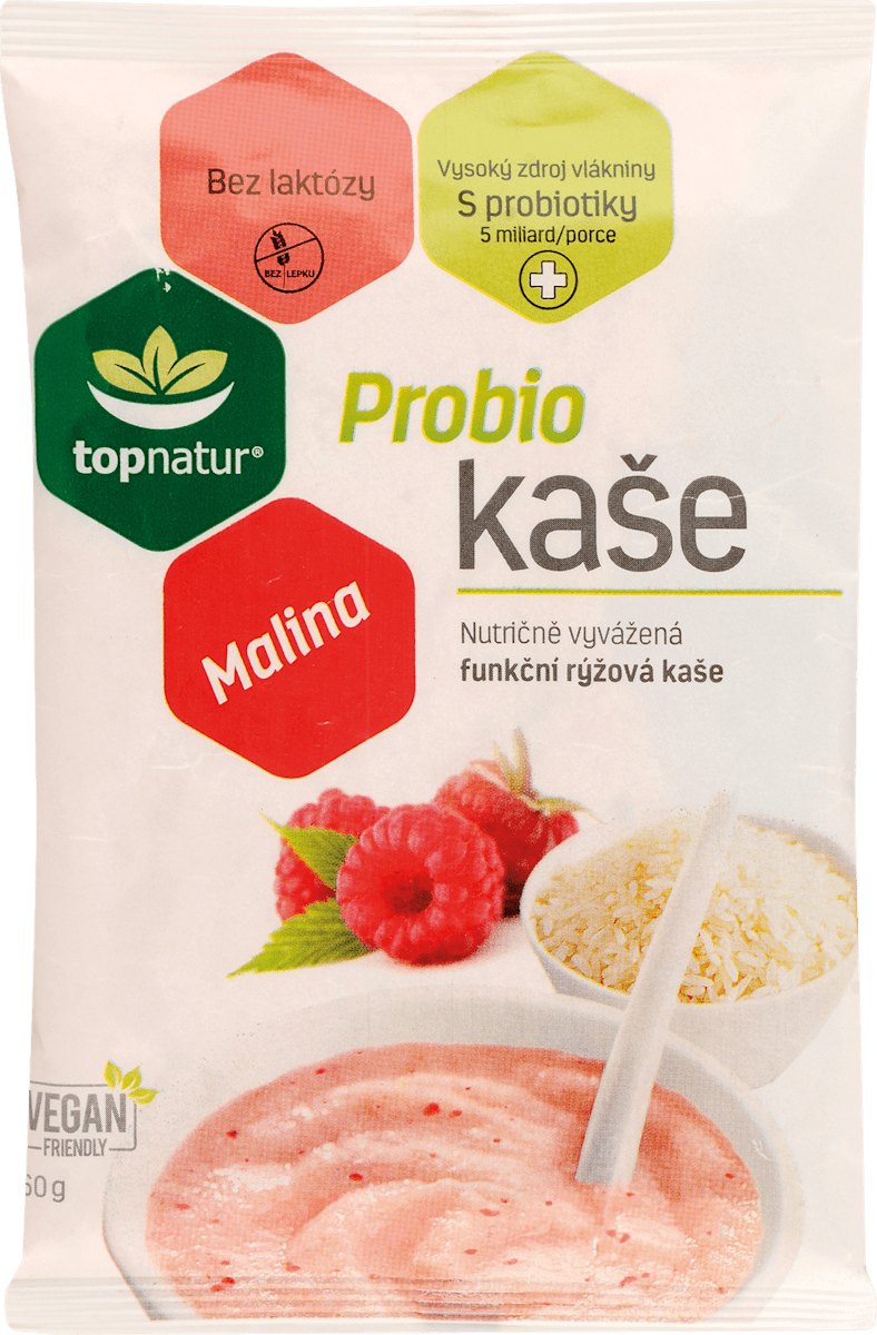 topnatur Probio ryžová kaša malina, 60 g | mojadm.sk
