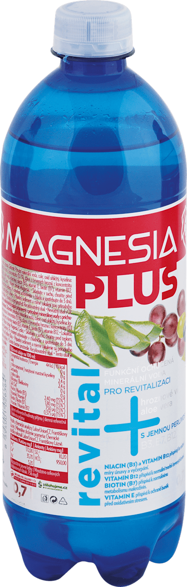 Magnesia Funkčná ochutená minerálna voda revital Pre revitalizáciu ...