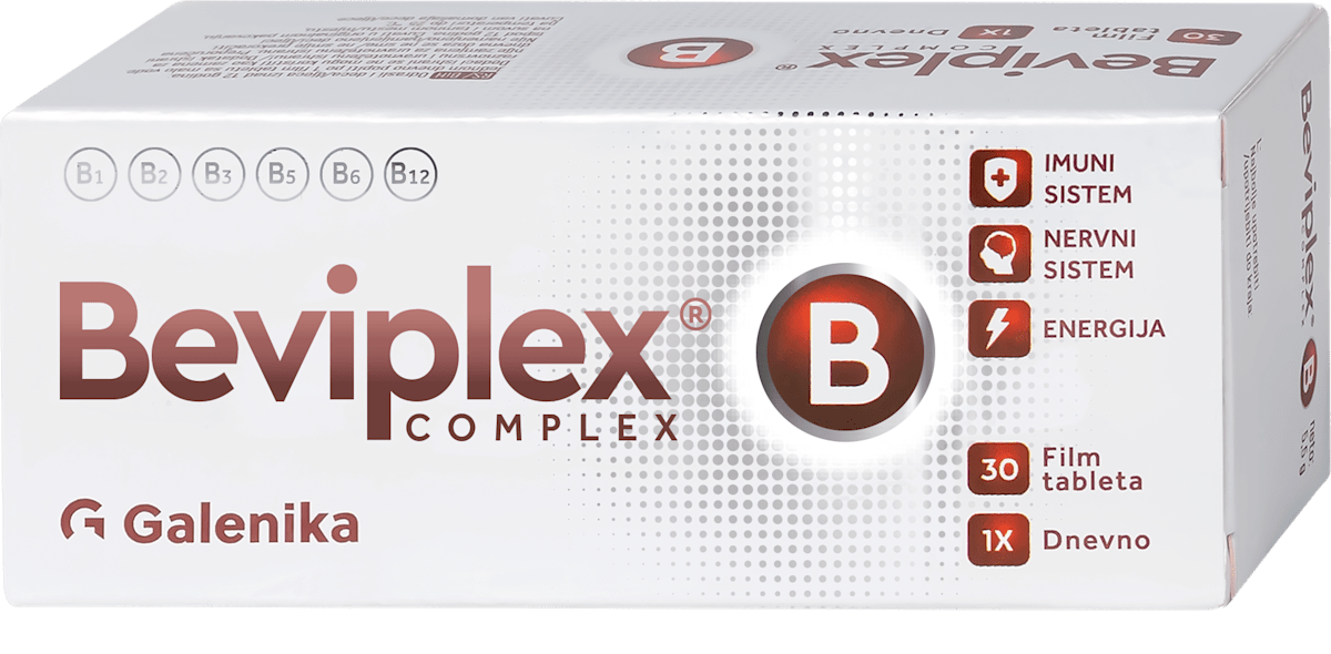 Galenika Beviplex B COMPLEX film tablete, 30 kom | dm.rs