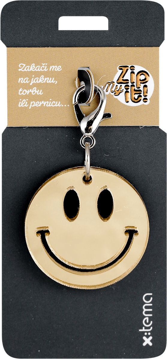 FORGIFT Privezak zip smajli, 1 kom | dm.rs