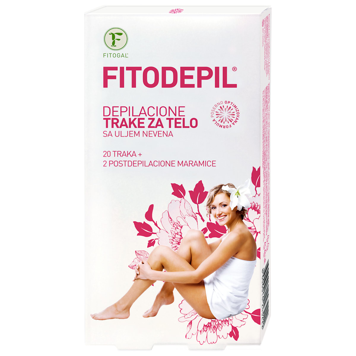 FITOGAL FITODEPIL DEPILACIONE TRAKE ZA TELO, sa uljem nevena, 20 kom | dm.rs