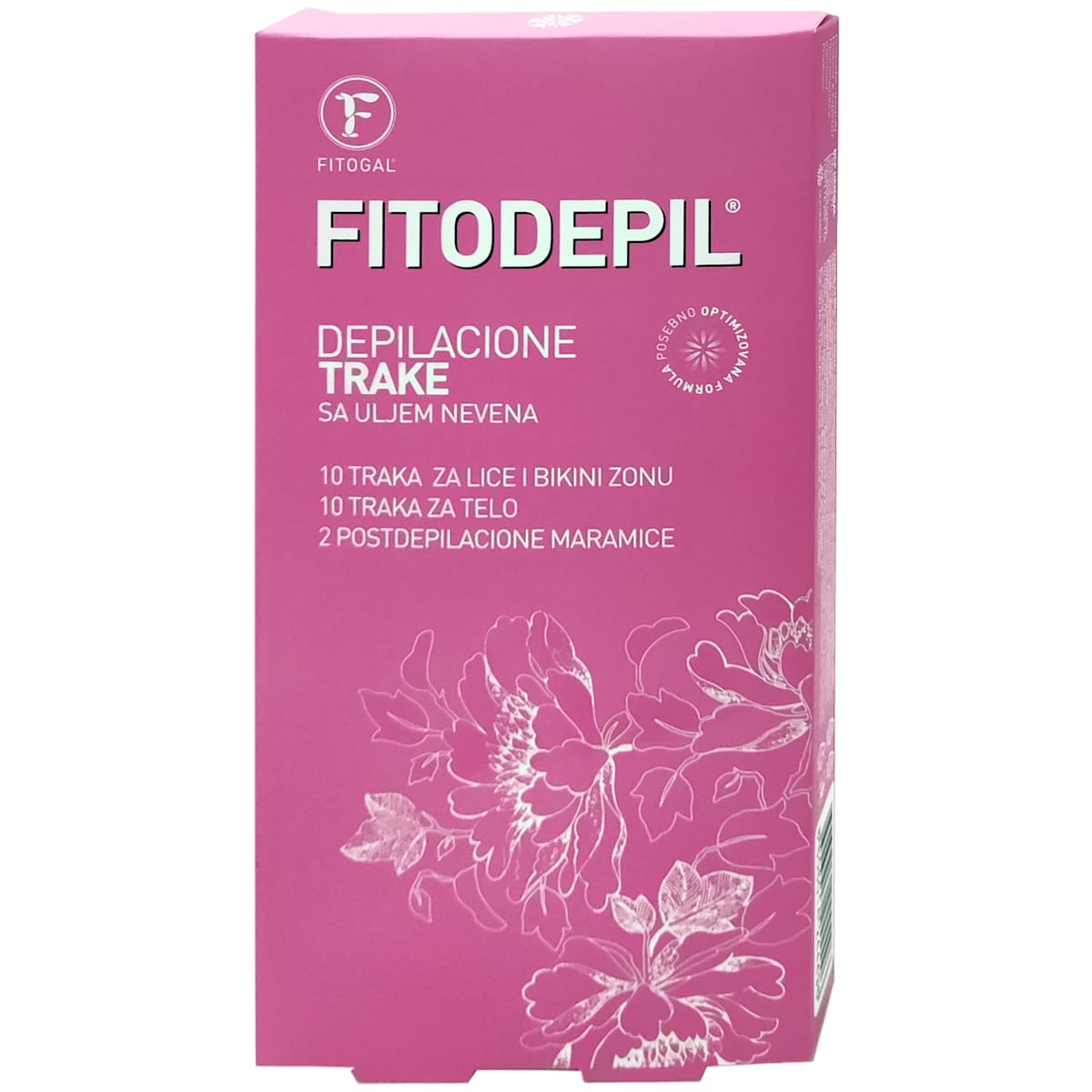 FITOGAL FITODEPIL trake za depilaciju lica, bikini zone i tela, sa uljem nevena, 20 kom | dm.rs