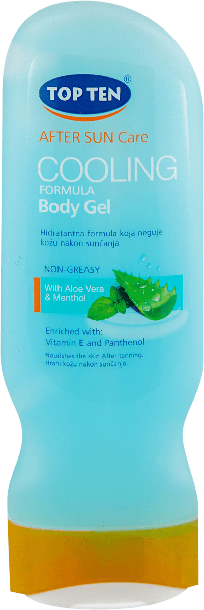 TOP TEN AFTER SUN Care gel za negu kože nakon sunčanja, sa efektom hlađenja, 200 ml | dm.rs