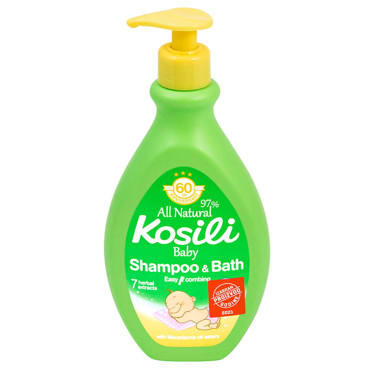 Kosili All Natural šampon i kupka za bebe, sa pumpicom, 400 ml | dm.rs