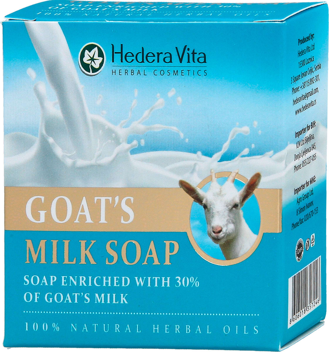 Hedera Vita Čvrsti sapun sa 30% kozjeg mleka, 90 g | dm.rs