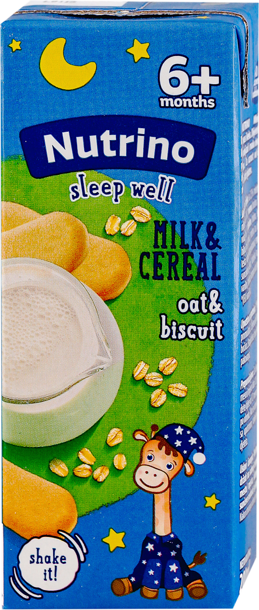 Nutrino sleep well MILK & CEREAL mlečna žitna kaša - ovas i keks, od 6 ...