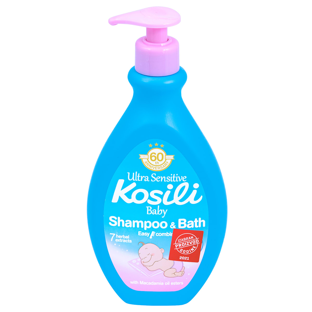 Kosili Ultra Sensitive šampon i kupka za bebe sa pumpicom- plava, 400 ...