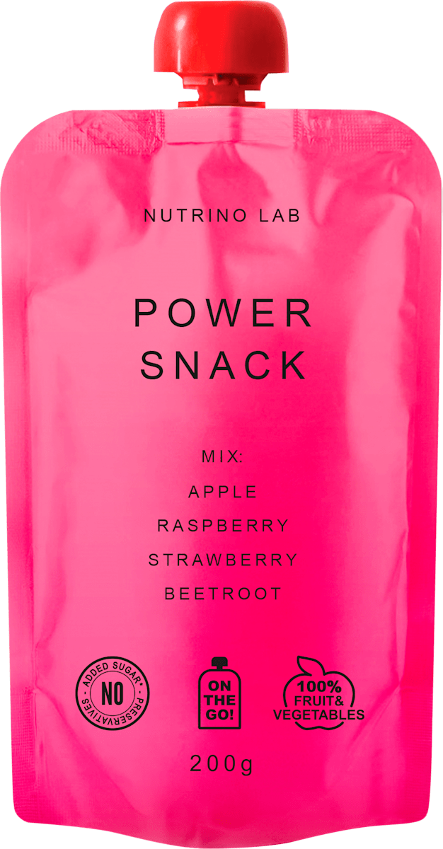 Nutrino Lab Power snack – jabuka, malina, jagoda i cvekla, 200 g | dm ...