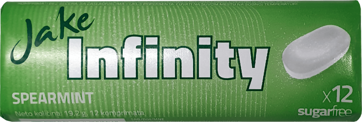Jake Vitamin Candy Infinity bombone - SPEARMINT, sa zaslađivačima, 19,2 ...