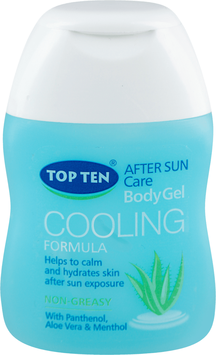 TOP TEN AFTER SUN Care COOLING gel posle sunčanja - sa efektom hlađenja, putna ambalaža, 50 ml ...