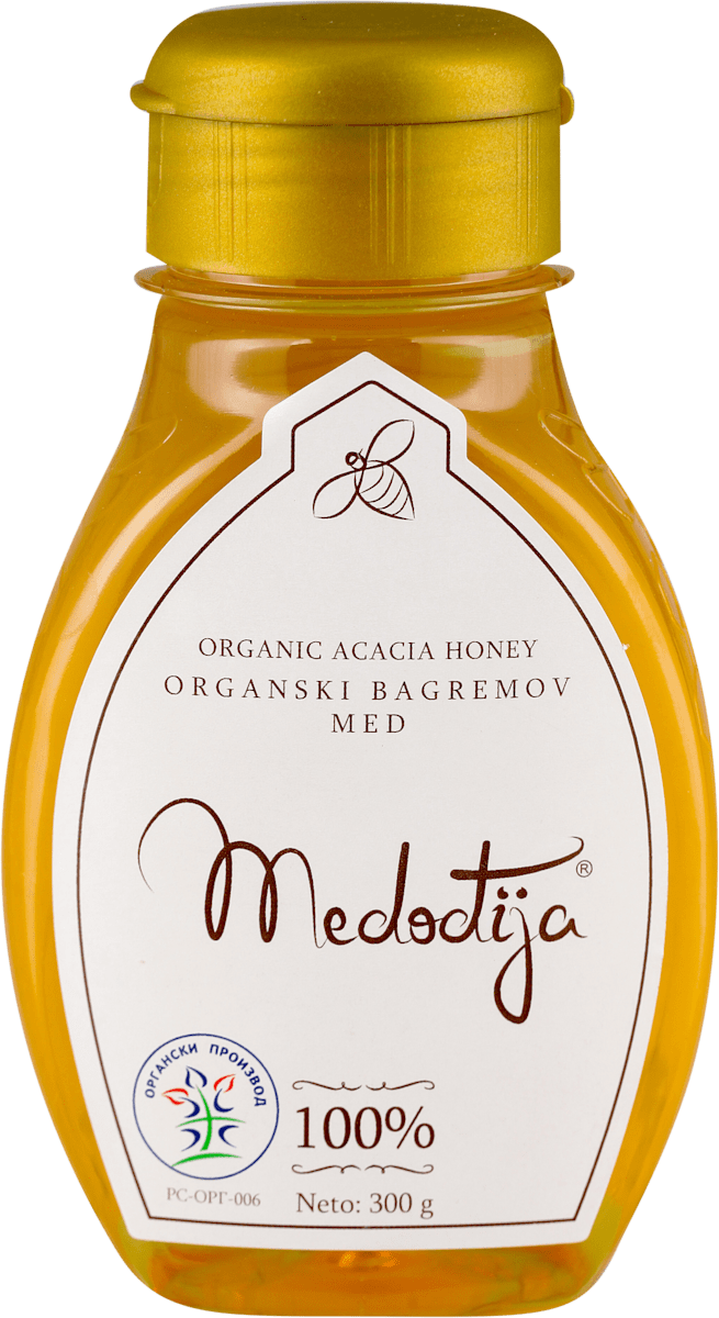 Medođija ORGANSKI BAGREMOV MED 100%, 300 g | dm.rs