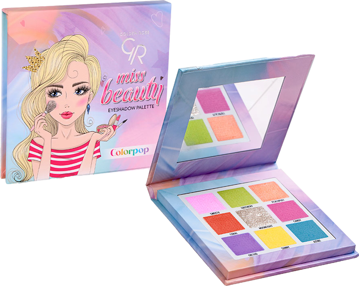 GOLDEN ROSE Палитра сенки miss beauty colorpop, 11,7 g | dm България