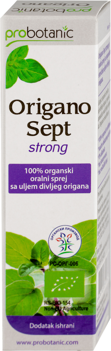 probotanic Origano Sept strong - 100% organski oralni sprej sa uljem divljeg origana, 30 ml | dm.rs