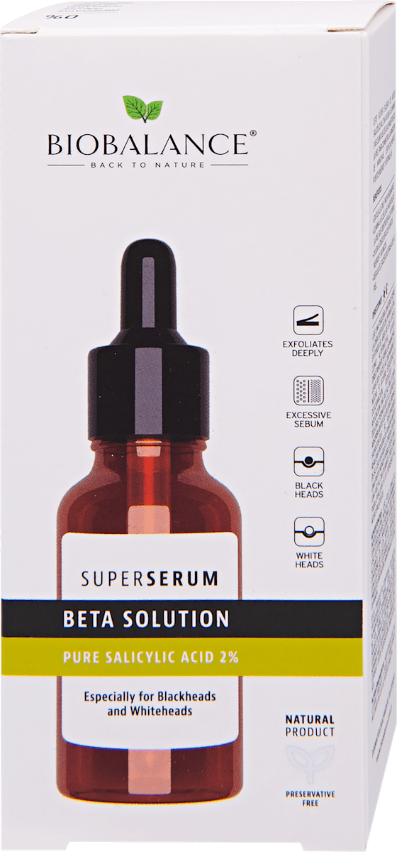 BIOBALANCE Béta szuperszérum arcra szalicilsavval, 30 ml | dm.hu