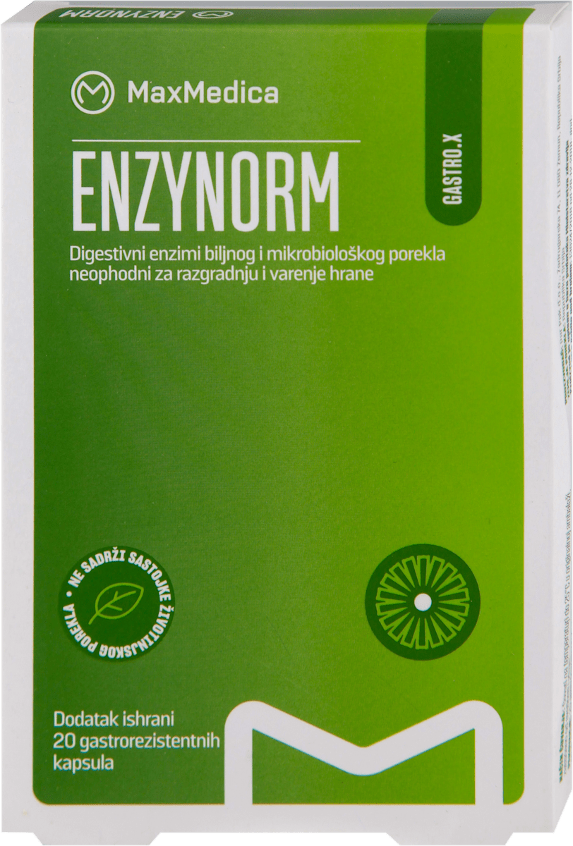 MaxMedica ENZYNORM gastrorezistentne kapsule, 20 kom | dm.rs