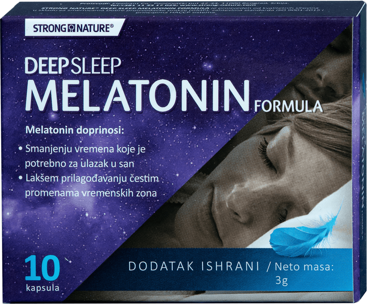 STRONG NATURE DEEP SLEEP MELATON formula - dodatak ishrani, 10 kom | dm.rs