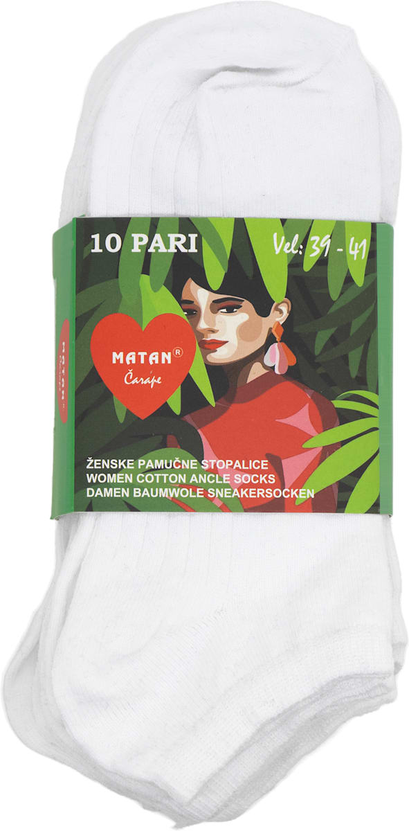 Matan Kratke čarape za žene, vel. 39 - 41, 10 pari, 10 kom. | dm Bosna ...