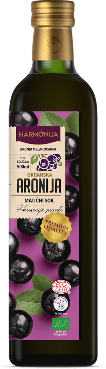 HARMONIJA Harmonija prirode matični sok - organska aronija, 500 ml | dm.rs