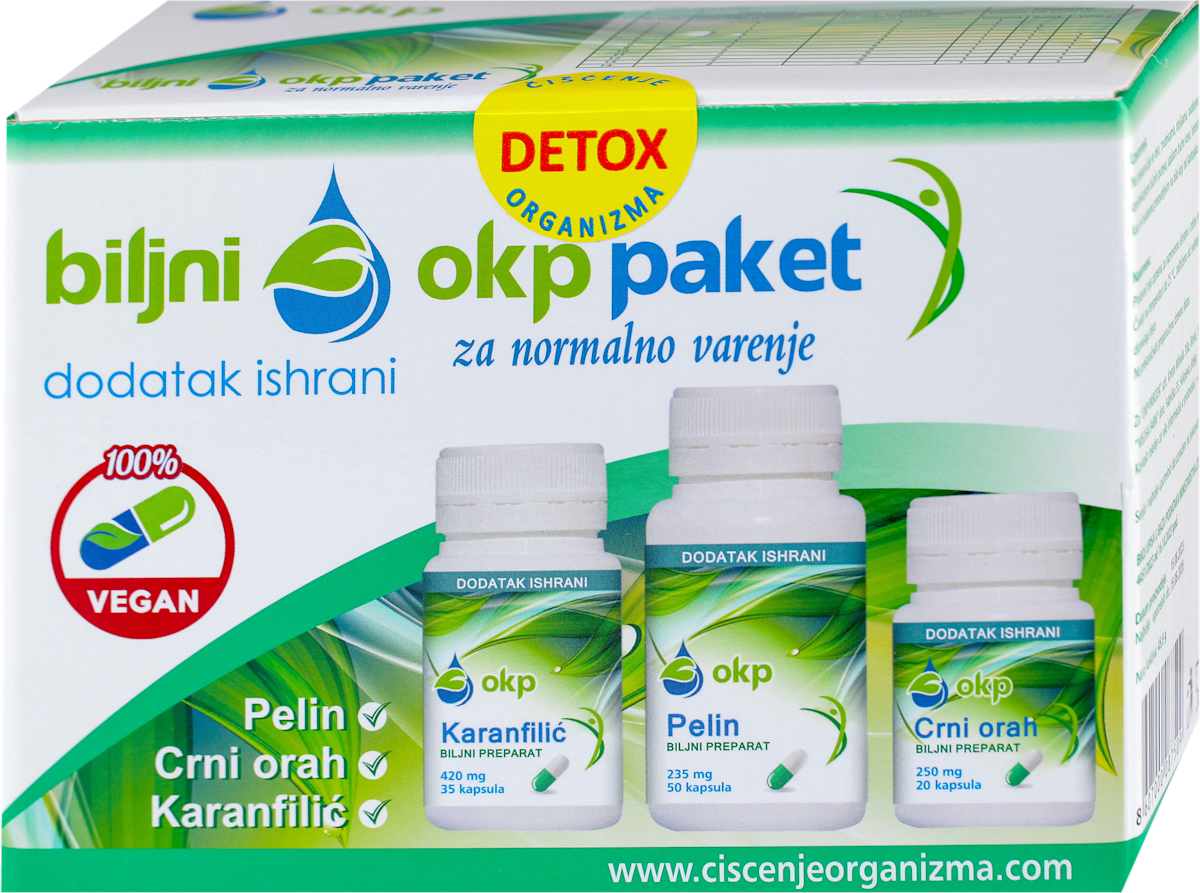 okp biljni paket - pelin, crni orah, karanfilić, 1 kom | dm.rs