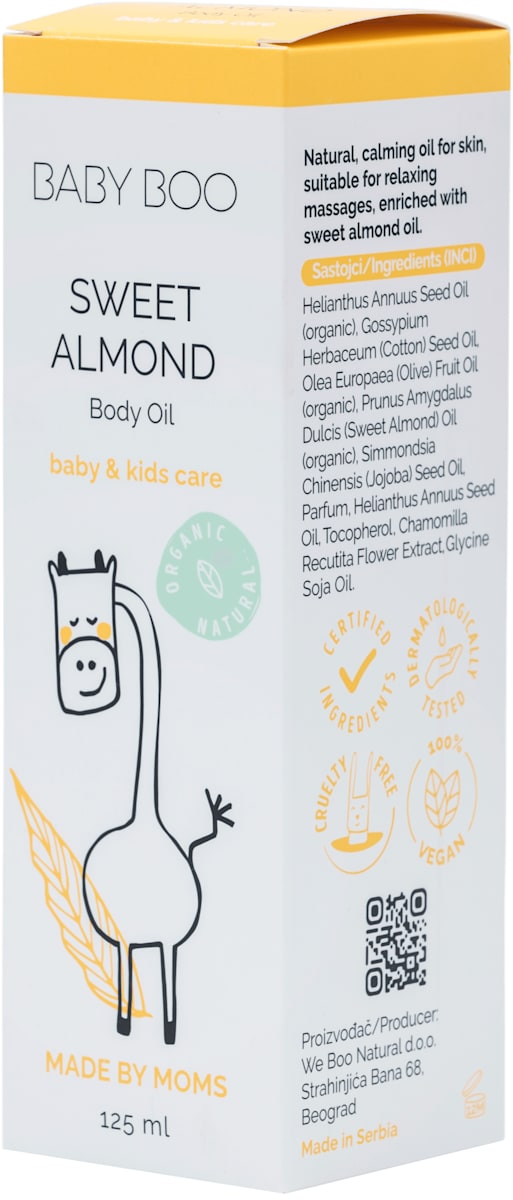 BABY BOO Sweet Almond dječje ulje za tijelo, 120 ml | dm.hr