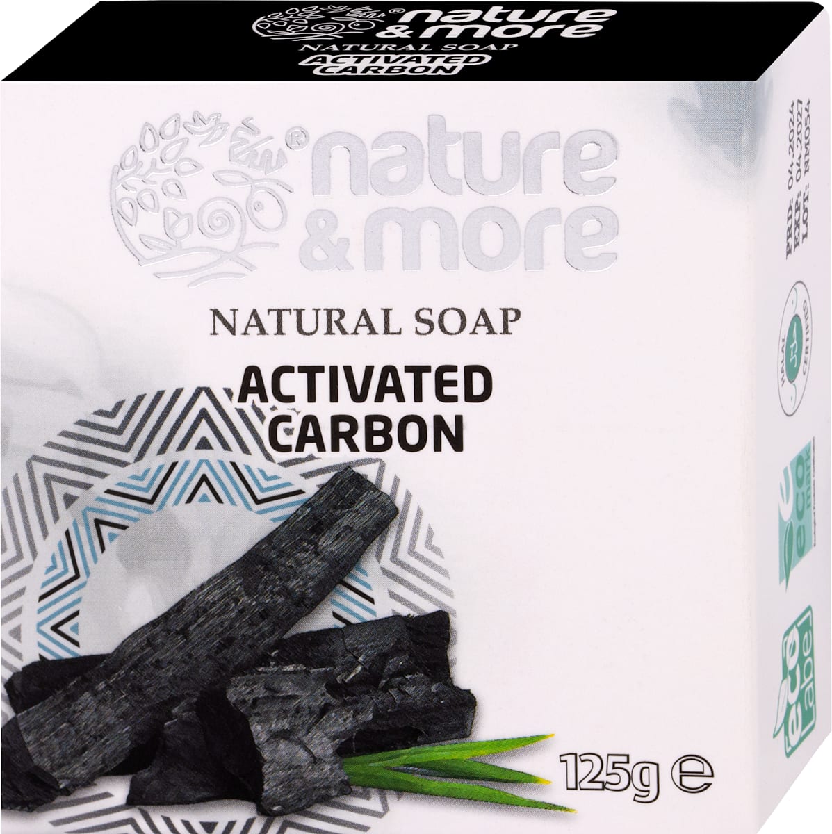 nature&more Prirodni sapun Activated Carbon, 125 g | dm.hr