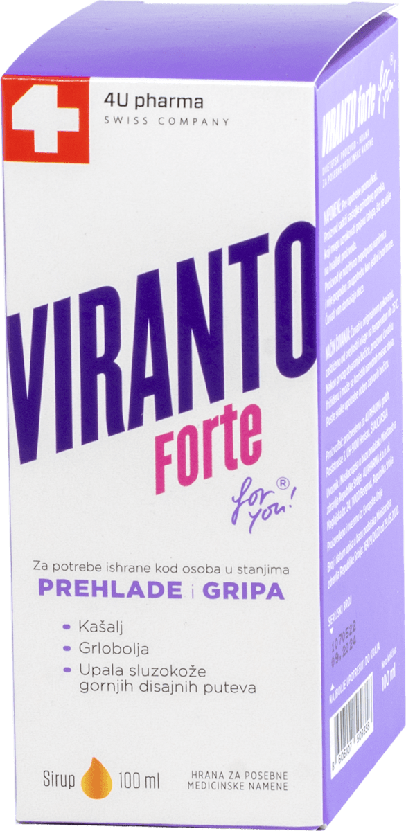 4U pharma VIRANTO forte - sirup, 100 ml | dm.rs