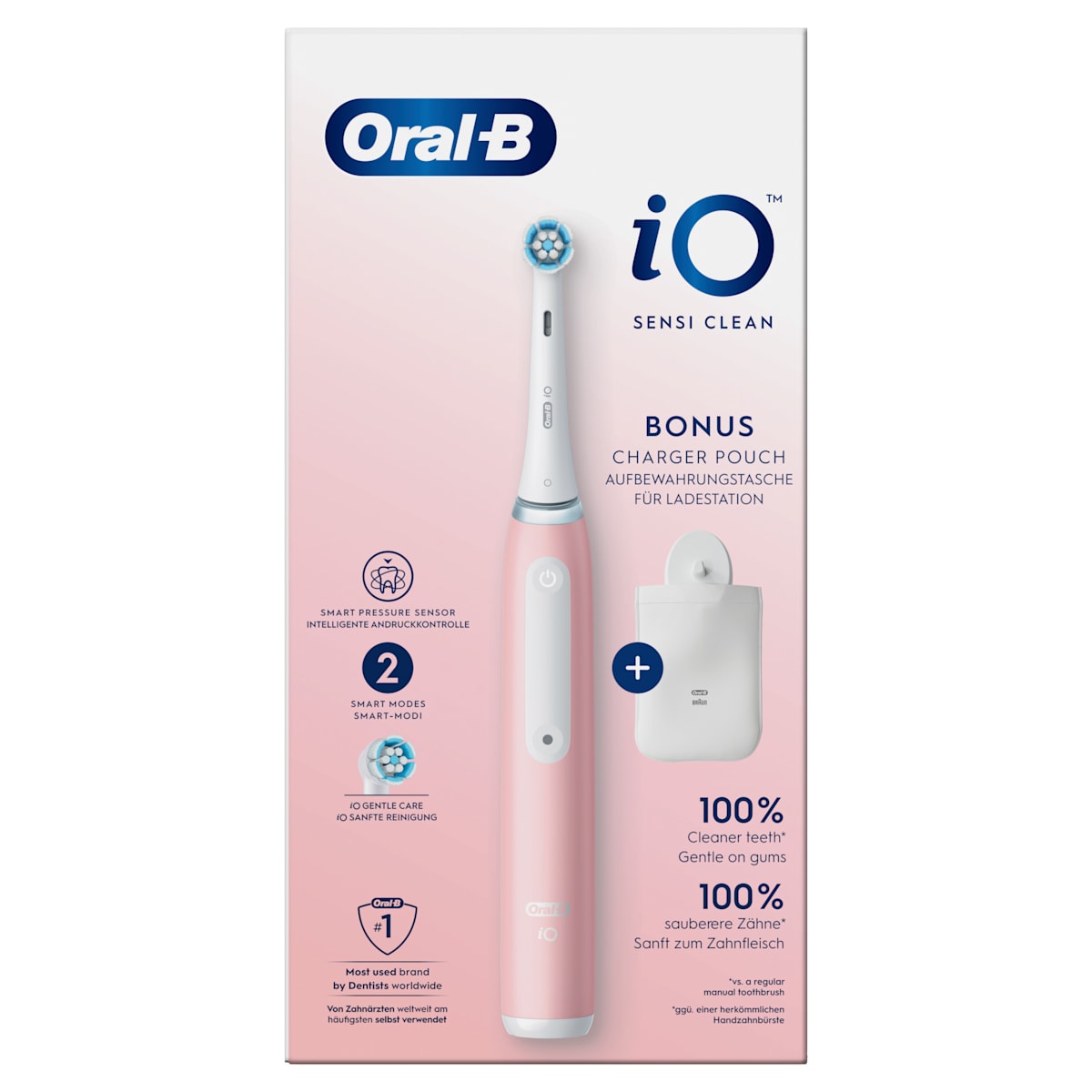 Oral-B Elektromos fogkefe iO3 Sensi Clean, rózsaszín, 1 db | dm.hu
