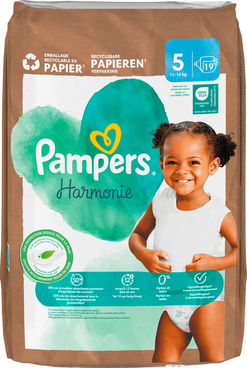 Pampers Harmonie Windeln Harmonie Gr.5 Junior (11-16 kg), 19 St ...