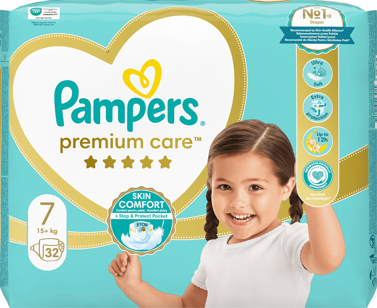 Pampers Premium Care pleny Premium Care, velikost 7, 32 ks | dm.cz