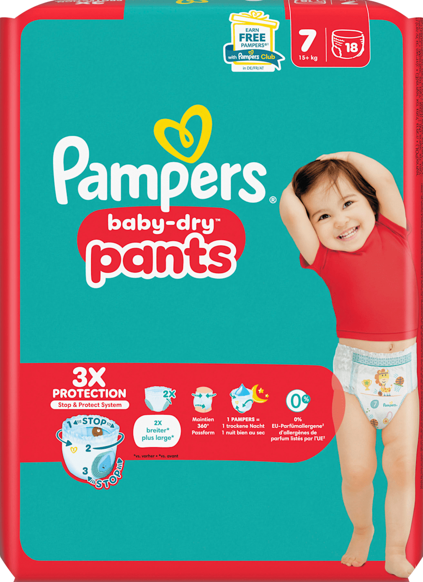 Pampers Windel Pants baby dry Gr. 7 (15+ kg), 18 St | dm.at