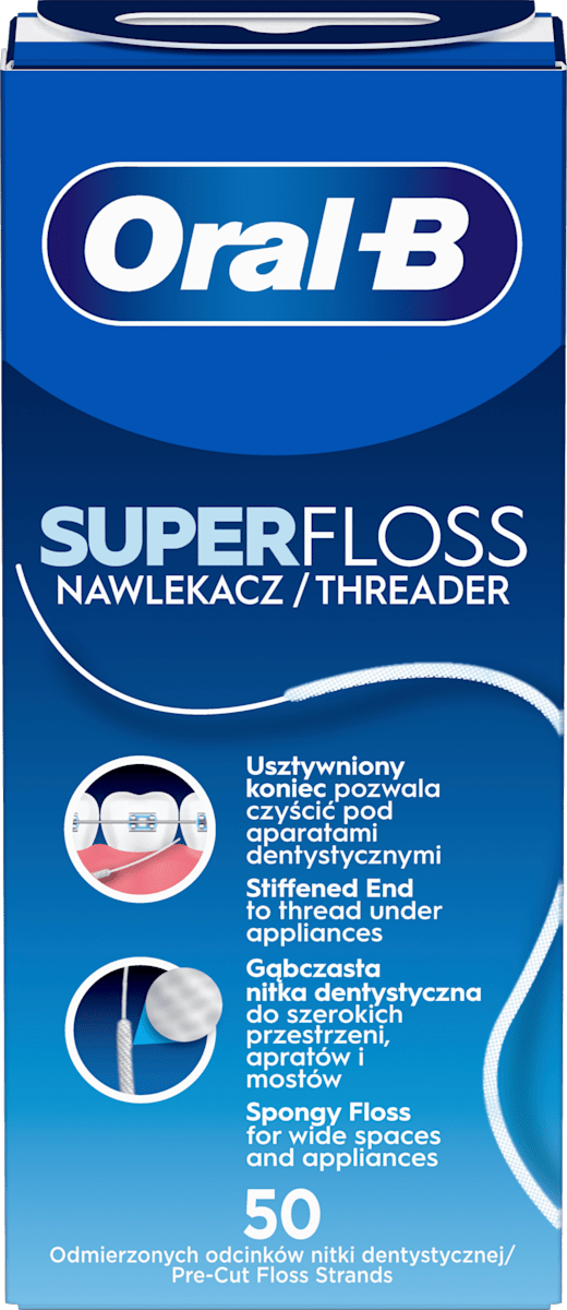 Oral-B Zobna nitka Super Floss, 50 kos | dm.si