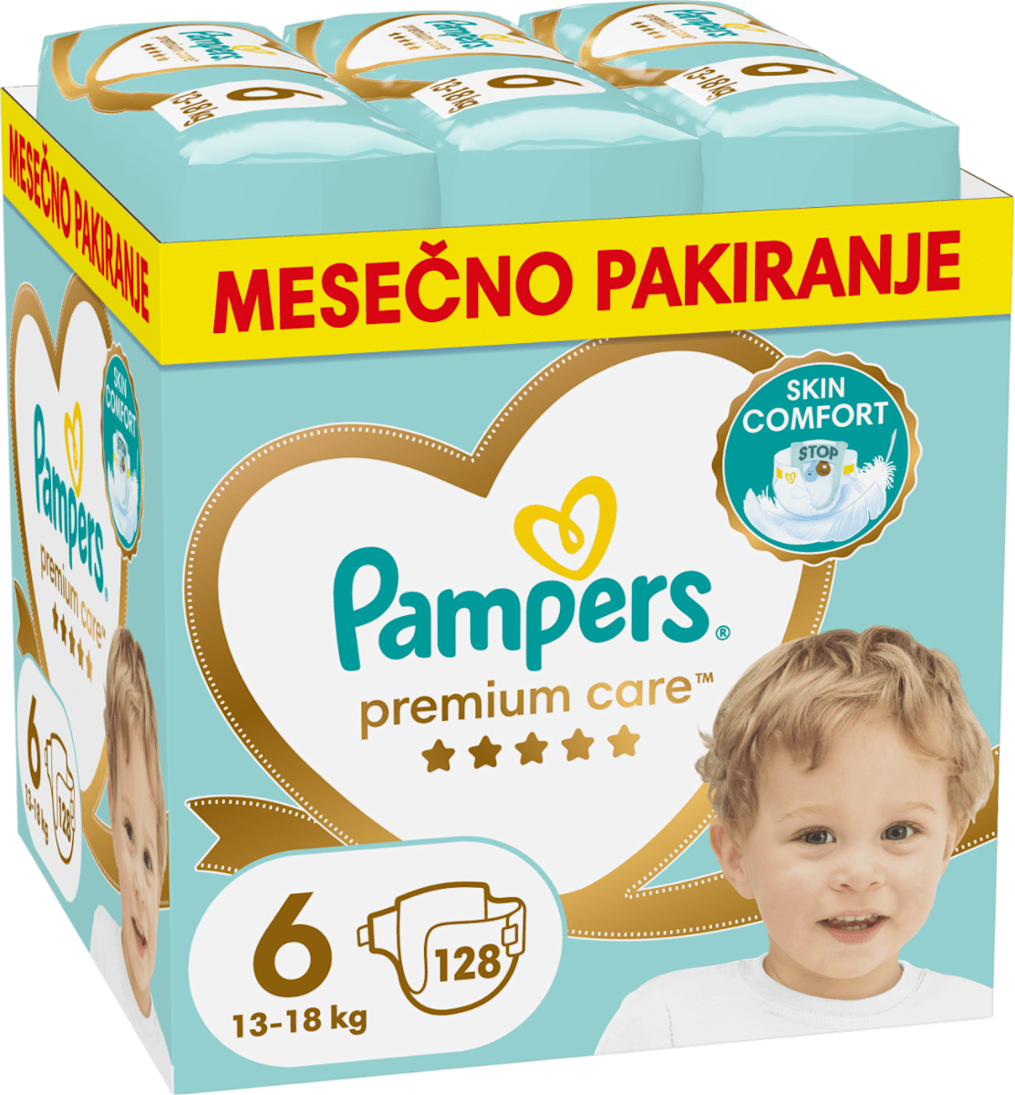 Pampers Premium Care Plenice velikost 6 (13-18 kg), večje pakiranje ...