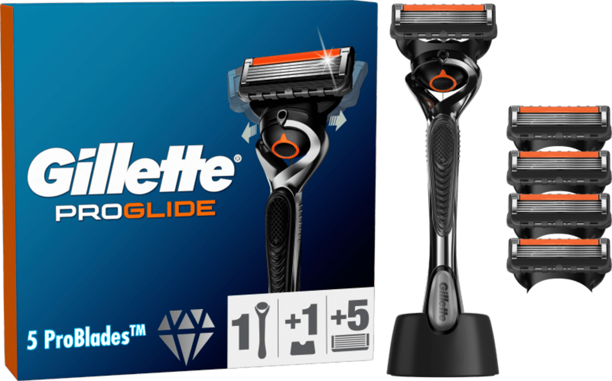 Gillette Aparat de ras PROGLIDE + suport + 4 rezerve, 1 buc | dm.ro