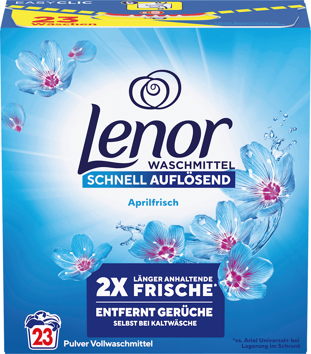 Lenor Vollwaschmittel Pulver Aprilfrisch, 23 Wl dauerhaft günstig online kaufen | dm.de