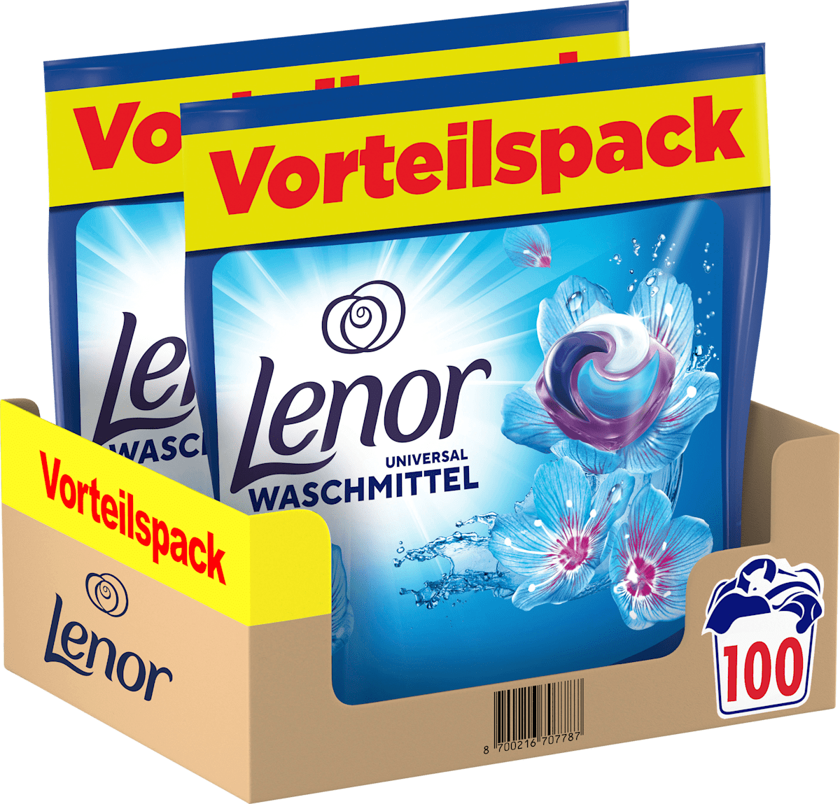 Lenor Vollwaschmittel Pods Aprilfrisch, 100 Wl dauerhaft günstig online kaufen | dm.de