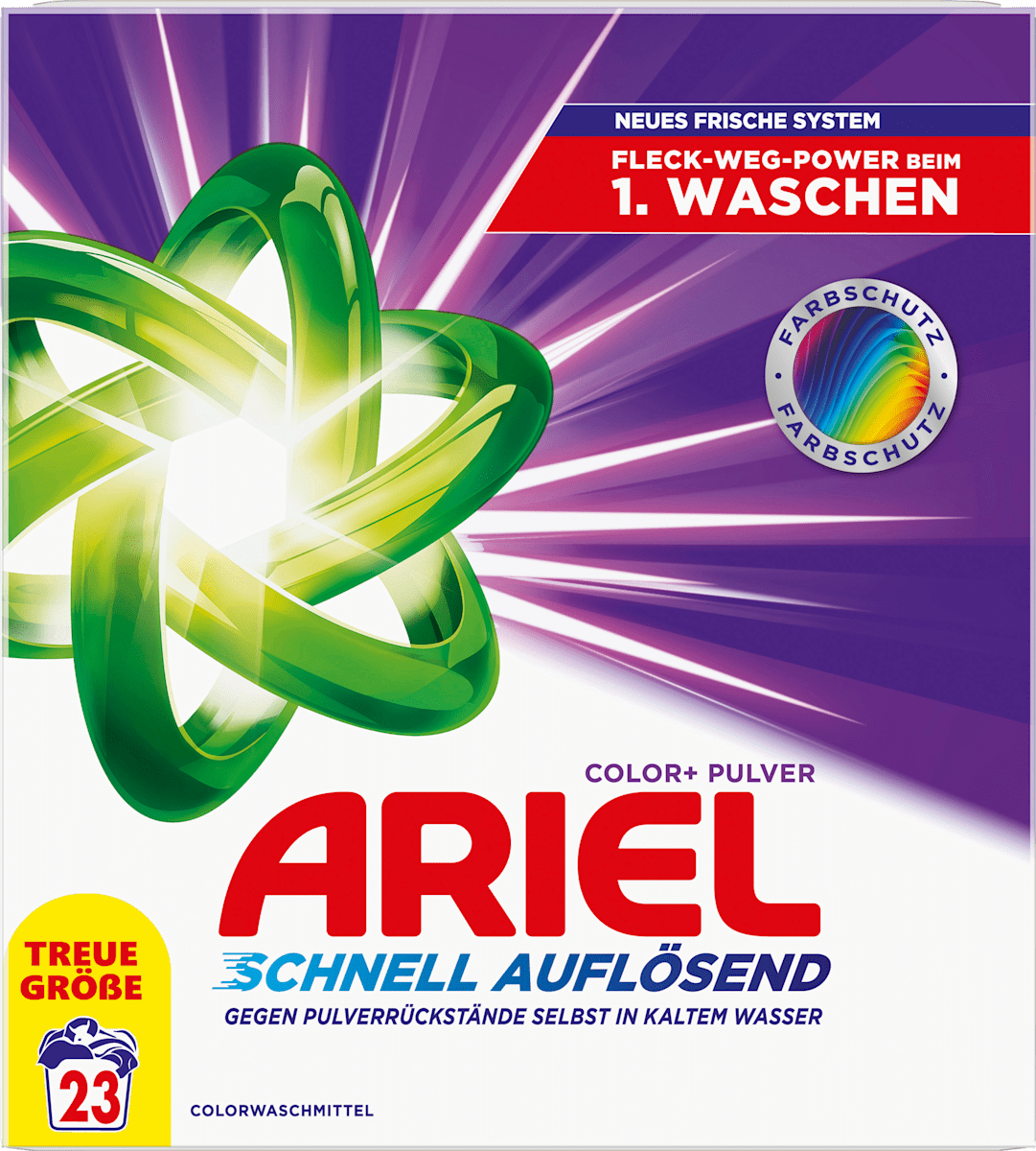 ARIEL Colorwaschmittel Pulver, 23 Wl dauerhaft günstig online kaufen ...