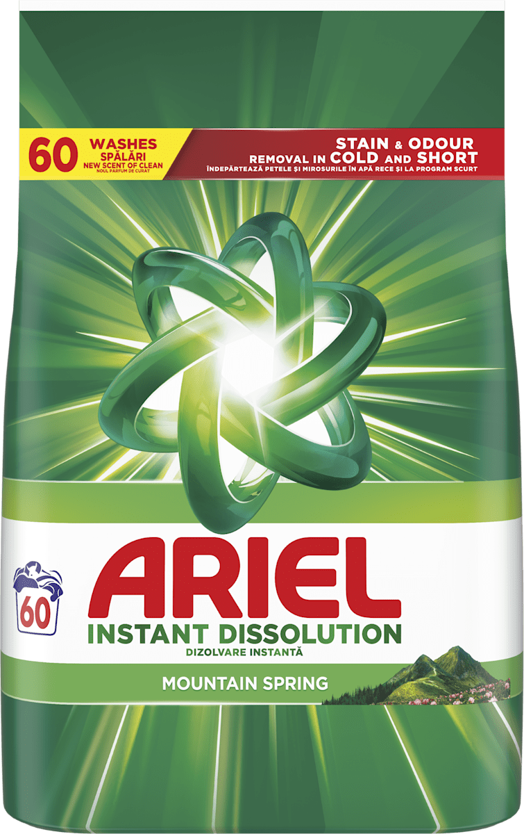 ARIEL Mountain Spring deterdžent za pranje veša, 60 pranja, 3,9 kg | dm ...