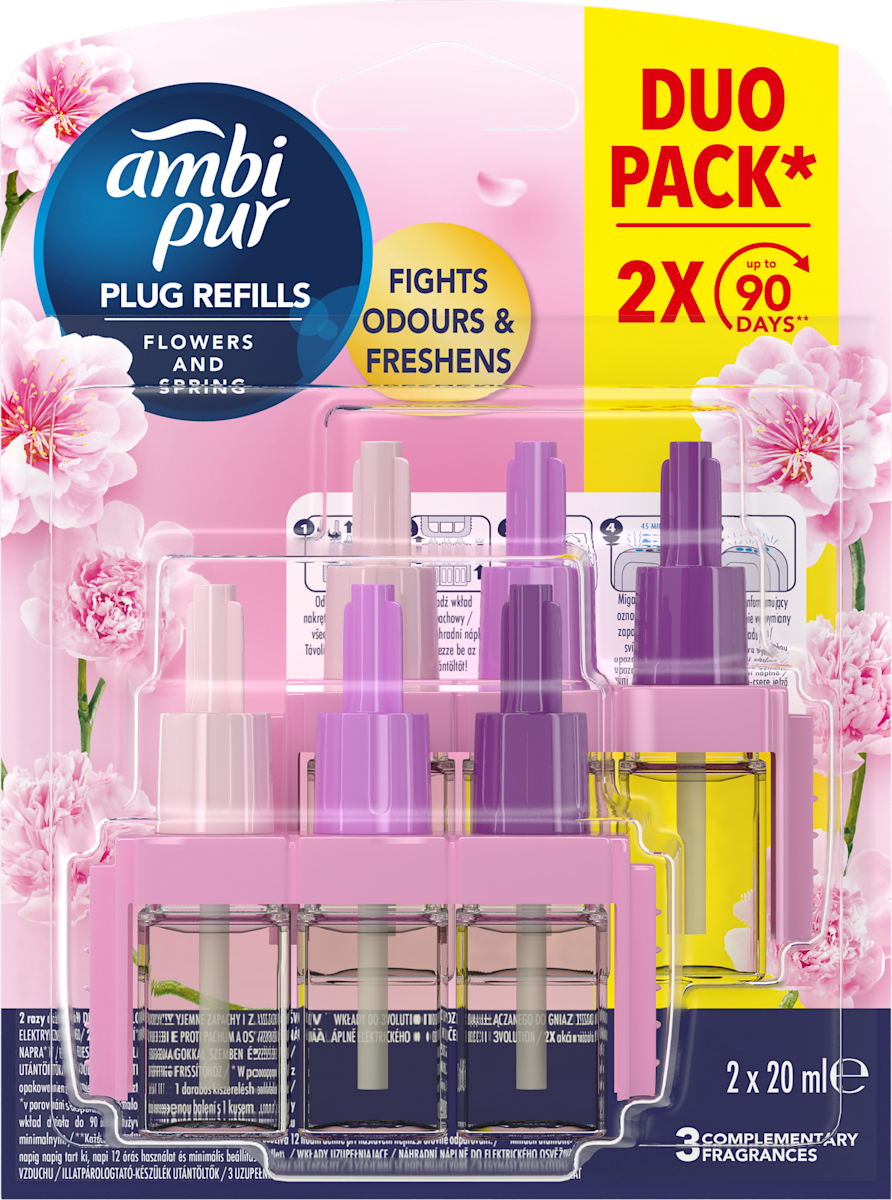 Ambi Pur 3volution uložak za električni osvježivač zraka – Flower, 2 x 20 ml, 40 ml | dm.hr
