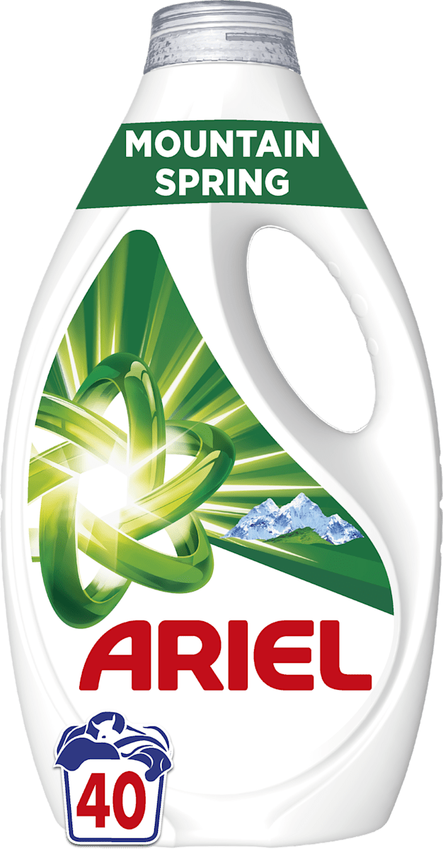 ARIEL Mountain Spring tečni deterdžent za pranje veša, 40 pranja, 1,8 l ...