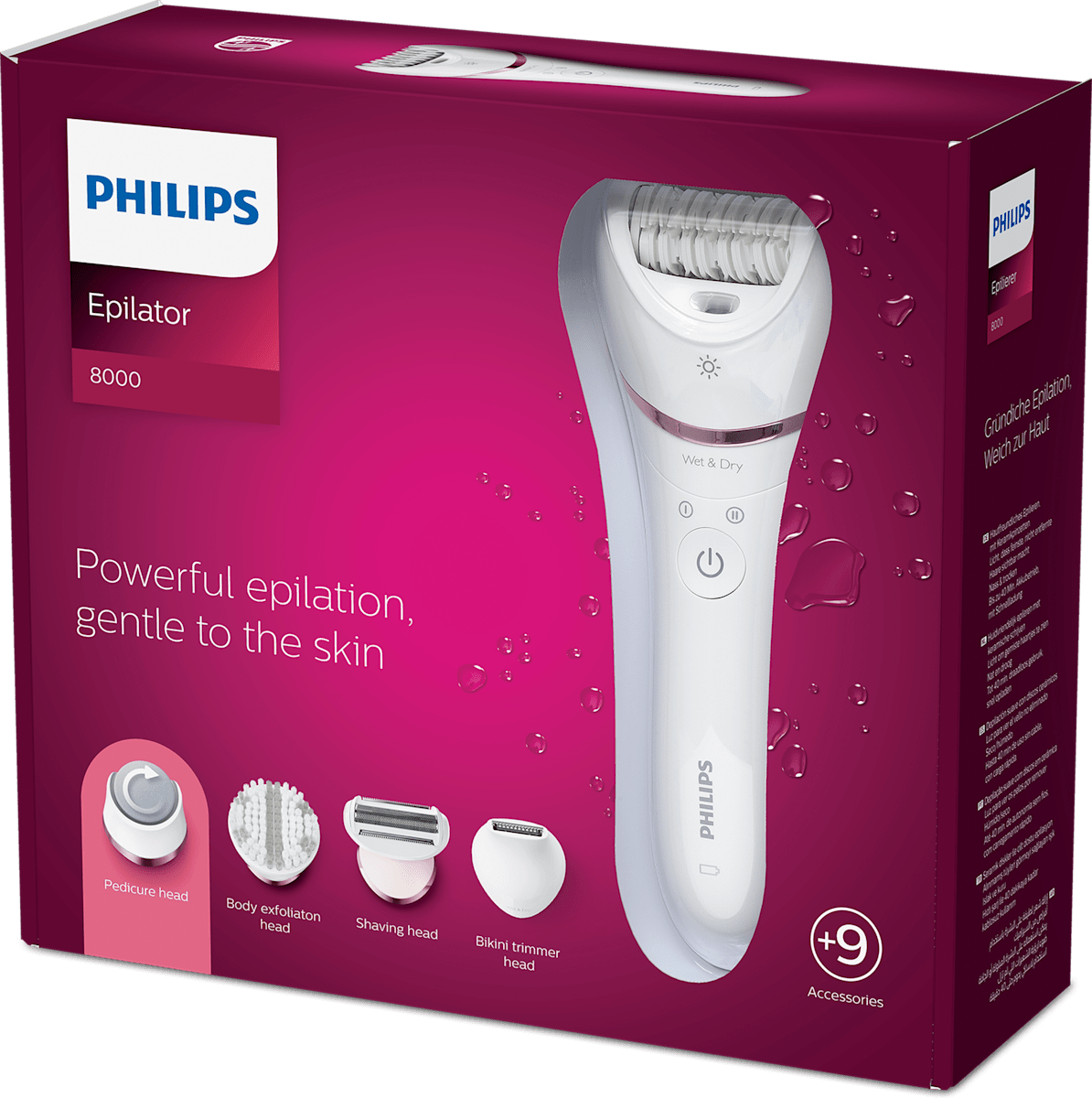 Philips Satinelle Advanced női epilátor - BRE740/10, 1 db | dm.hu