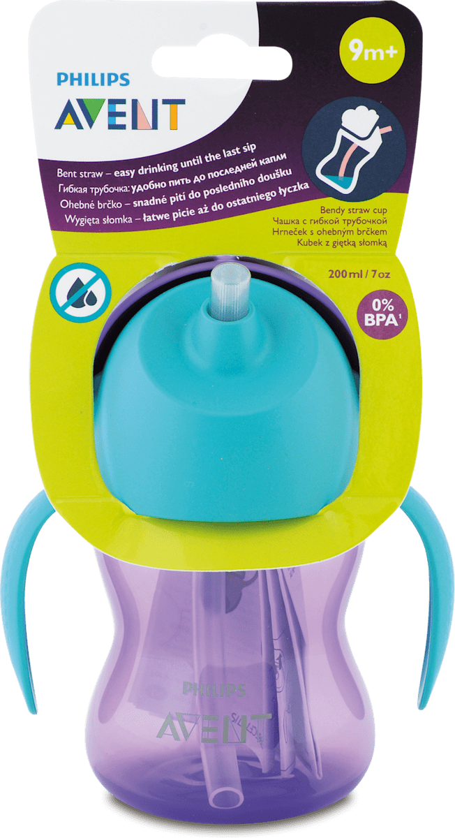 PHILIPS AVENT Magična šolja sa slamčicom. 200ml, za bebe od 9 meseca, 1 ...