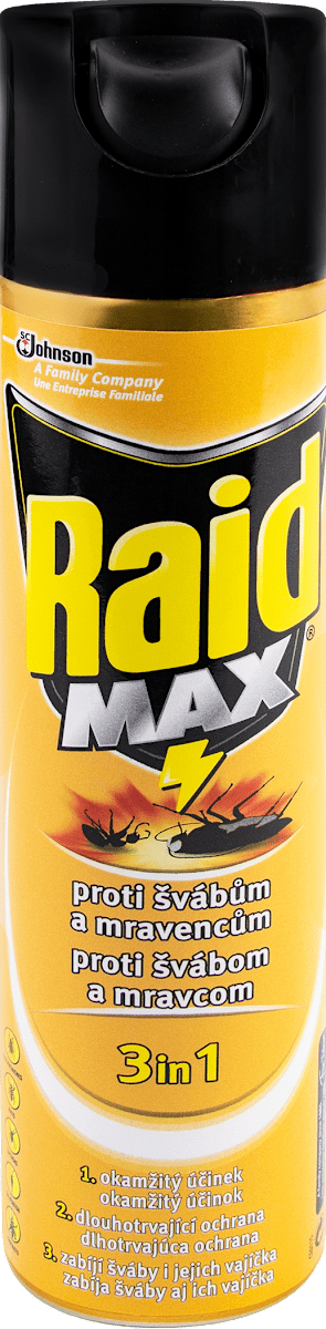 Raid Max sprej proti lezoucímu hmyzu, 400 ml | dm.cz