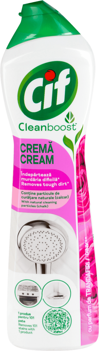 Cif Cleanboost krem sredstvo za čišćenje tvrdih površina - TRANDAFIRI ...