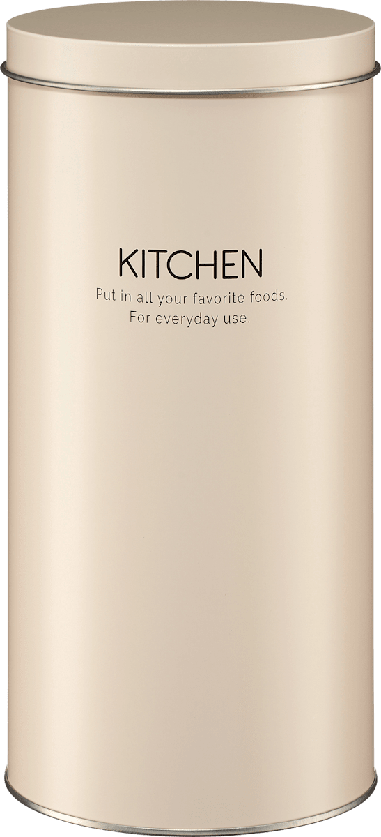 Dekorieren & Einrichten Aufbewahrungsdose aus Metall rund, offwhite ...